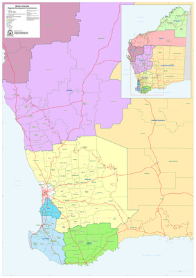 "Western Australia Regional Development Commission boundaries" by ...
